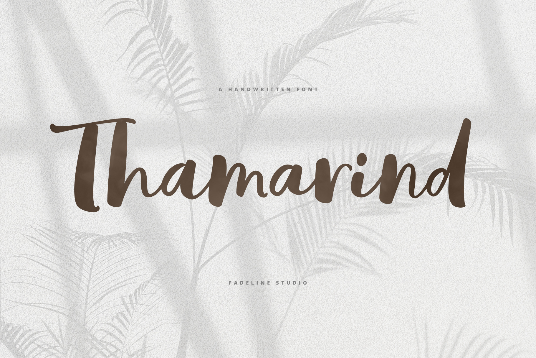 Thamarind Handwritten Font, a Script Font by FadeLine Studio