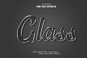 Glass editable text effect PSD, a Layer Style Add-On by mdmijanur0187