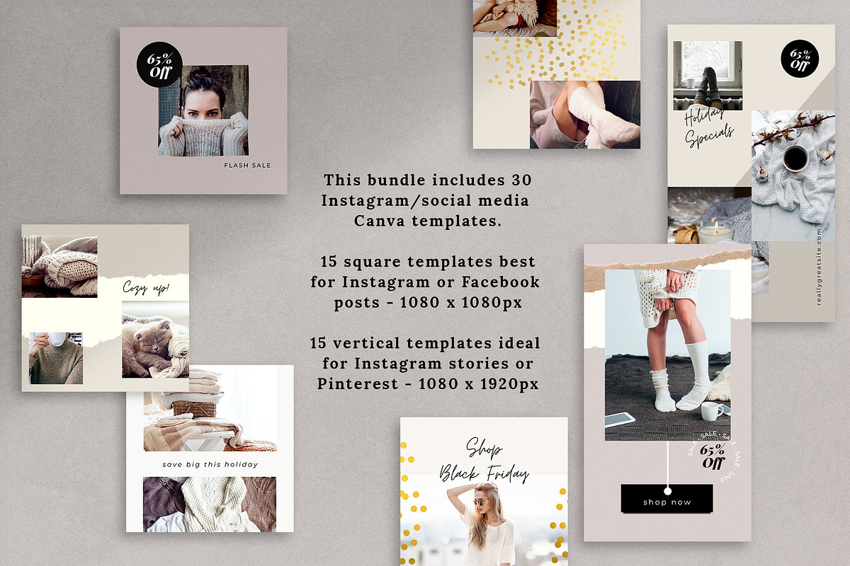 Instagram Canva Template for Promos, a Social Media Template by Studio ...