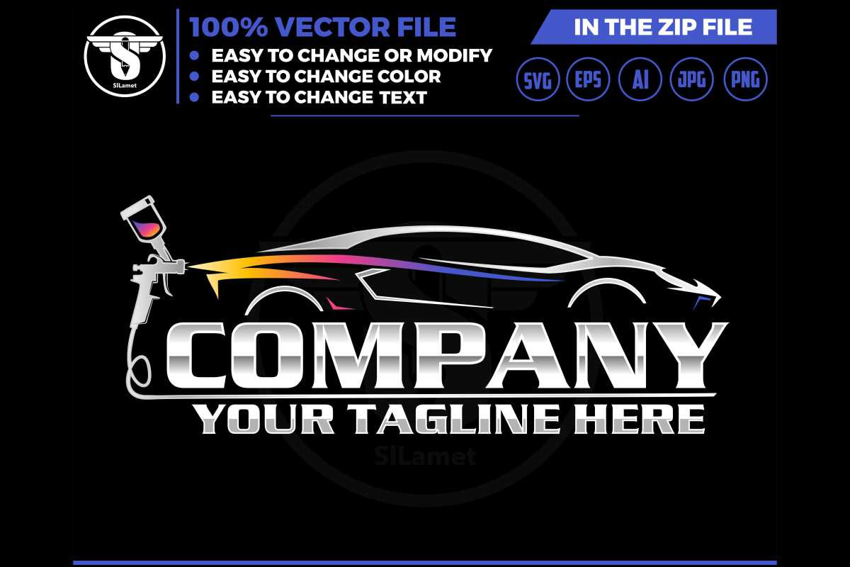auto paint logo - car painting logo, a Branding & Logo Template by ...