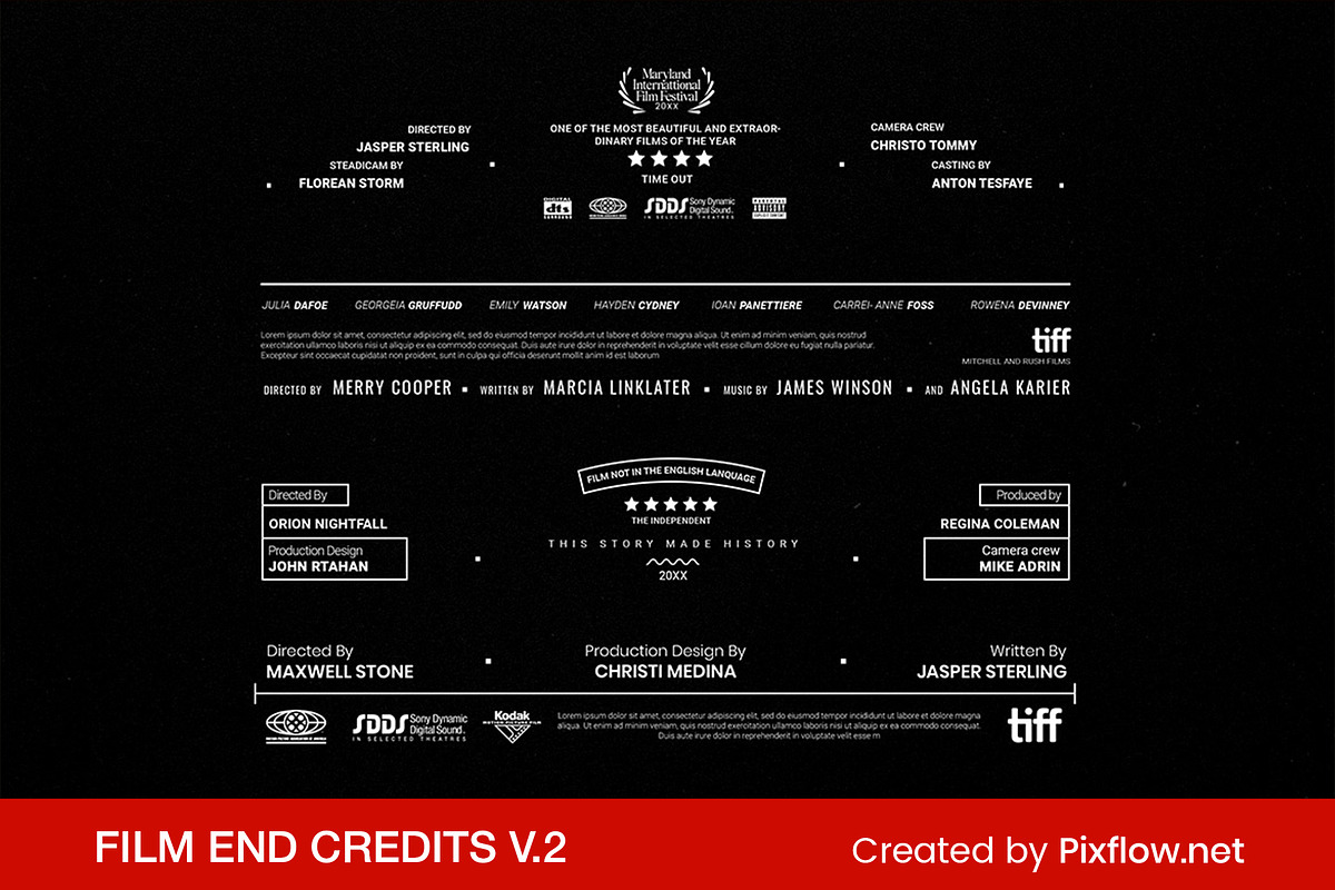Film End Credits V.2