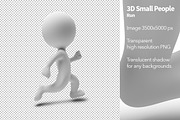 3D Small People - Run, a Person Illustration by Anatoly Maslennikov