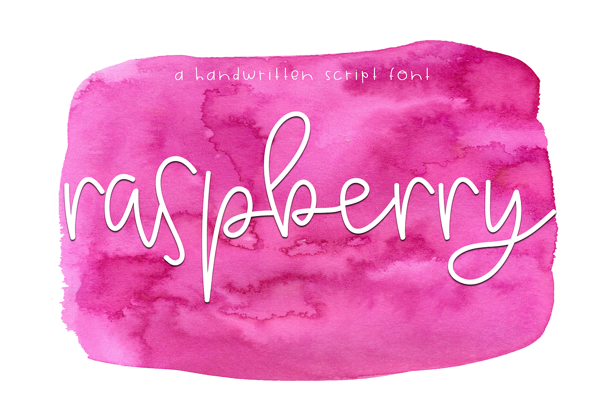 Raspberry - Handwritten Script Font, a Script Font by KA Designs