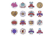 Handmade needlework badge logo vector, an Object Graphic by RocketArt