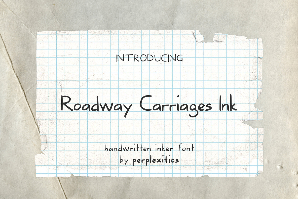 Roadway Carriages Ink Handwritten Font | Creative Market