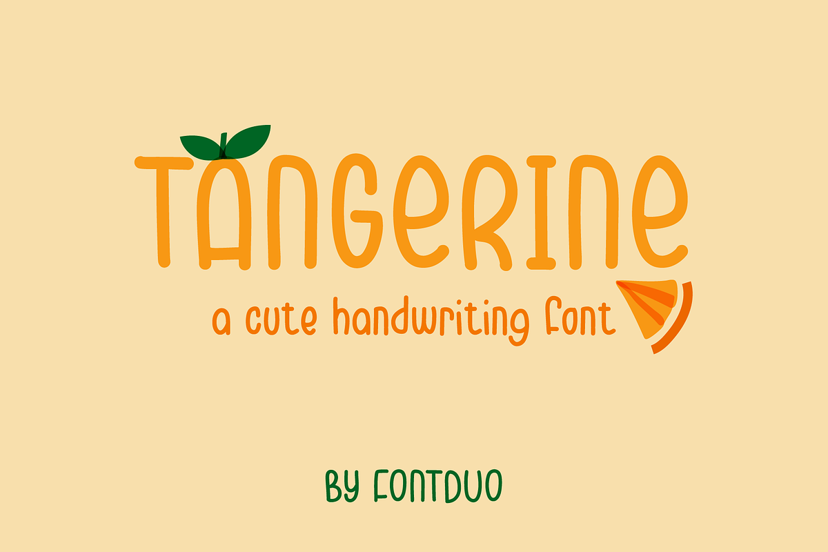 Tangerine FD - Cute Handwriting Font