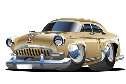 Cartoon retro car, a Transportation Illustration by Mechanik