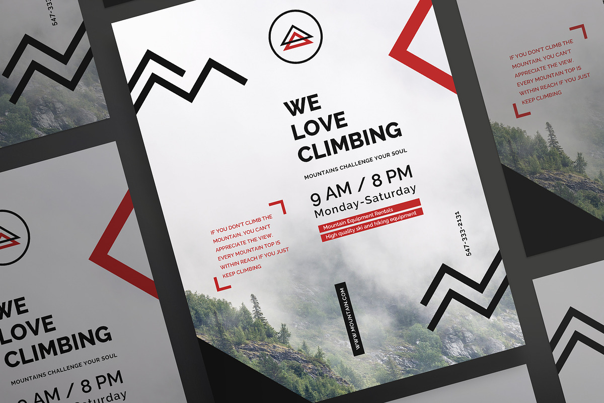 Posters | Mountain, a Flyer Template by Amber Graphics