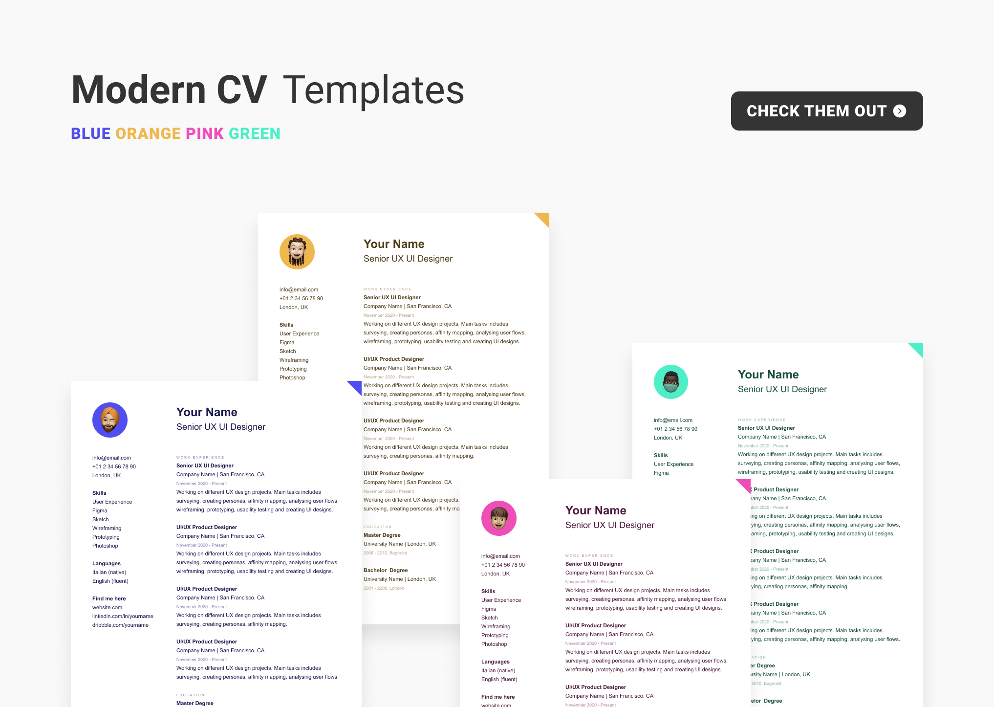 Modern CV Templates