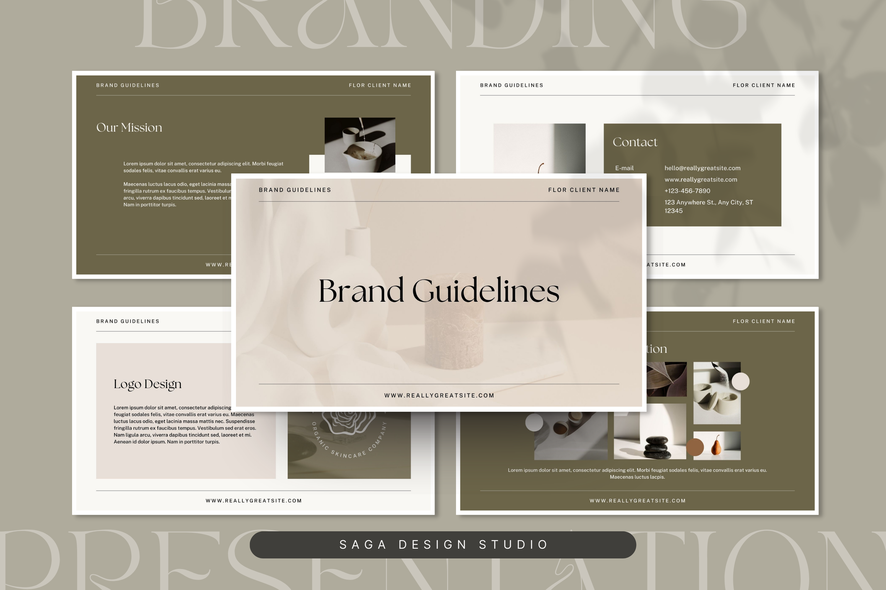 Neutral Brand Guidelines Templates | Creative Market