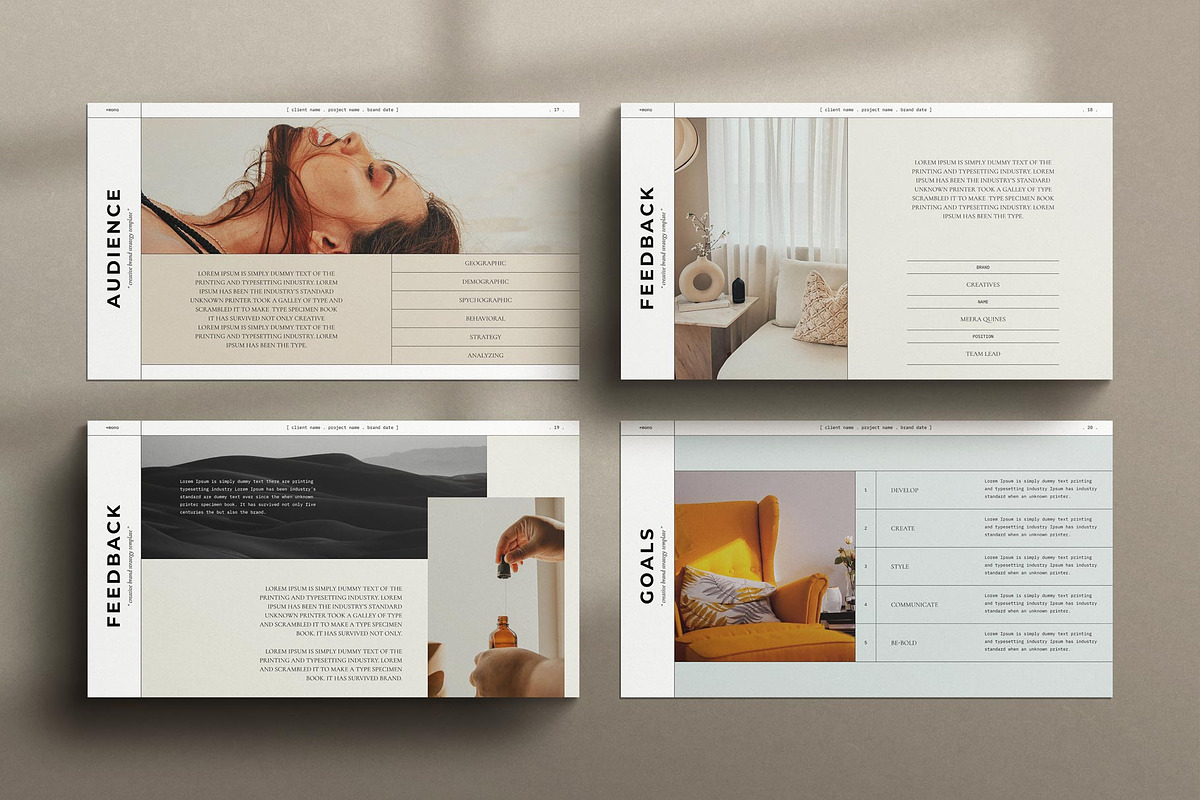 Brand Strategy CANVA InDesign Layout, a Presentation Template by ...