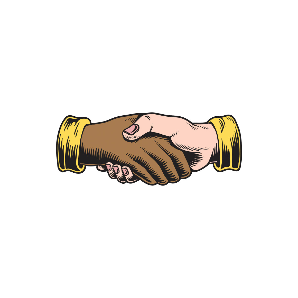 Illustration of a handshake | Illustrations ~ Creative Market