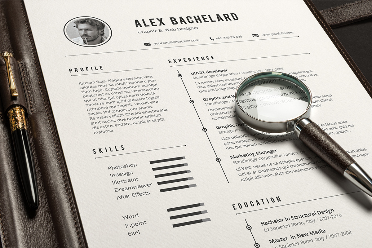 Alex Resume, a Resume Template by Estartshop