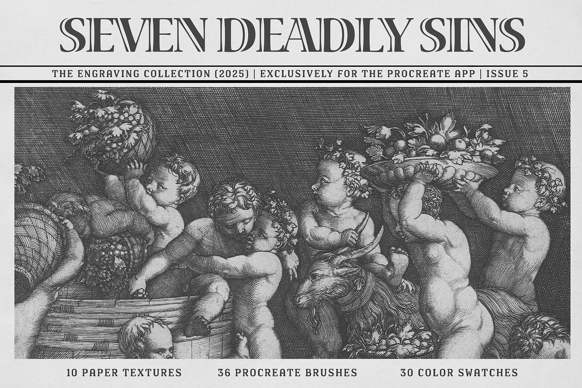 Seven Deadly Sins Procreate Kit