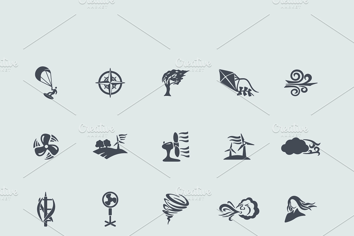 20 wind icons, an Icon by Palau