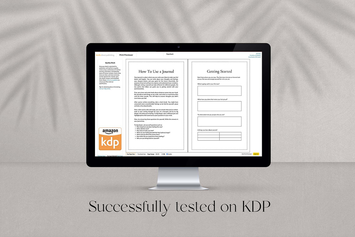 KDP Interior Canva Templates: Journal