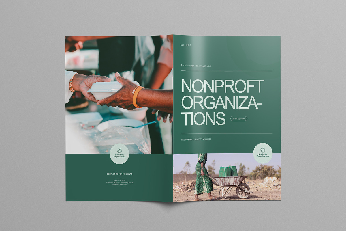 Nonprofit Charity Brochure | Canva, a Brochure Template by Pixelpick