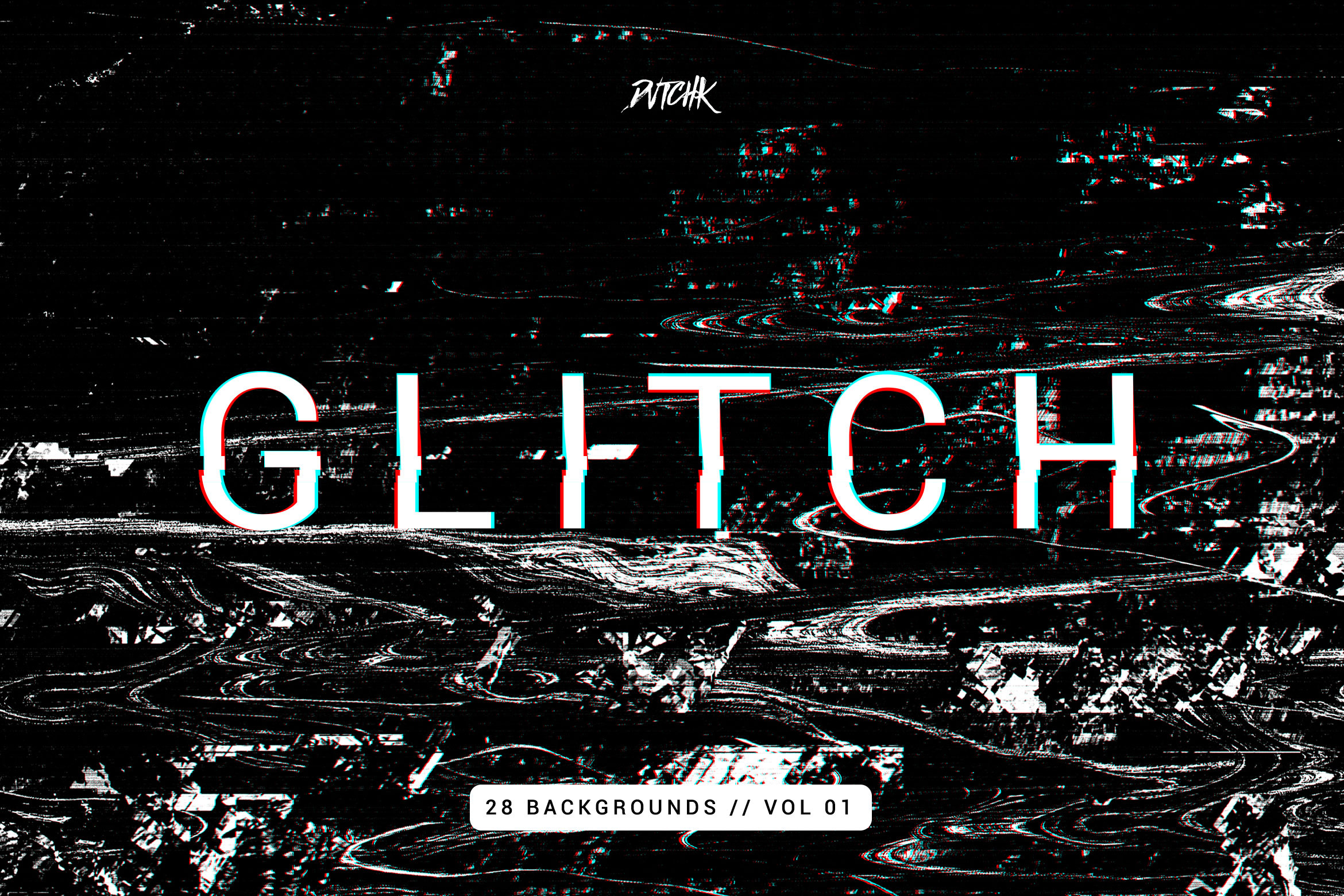 Intense Glitch Backgrounds | Vol.01, a Texture Graphic by dvtchk ...