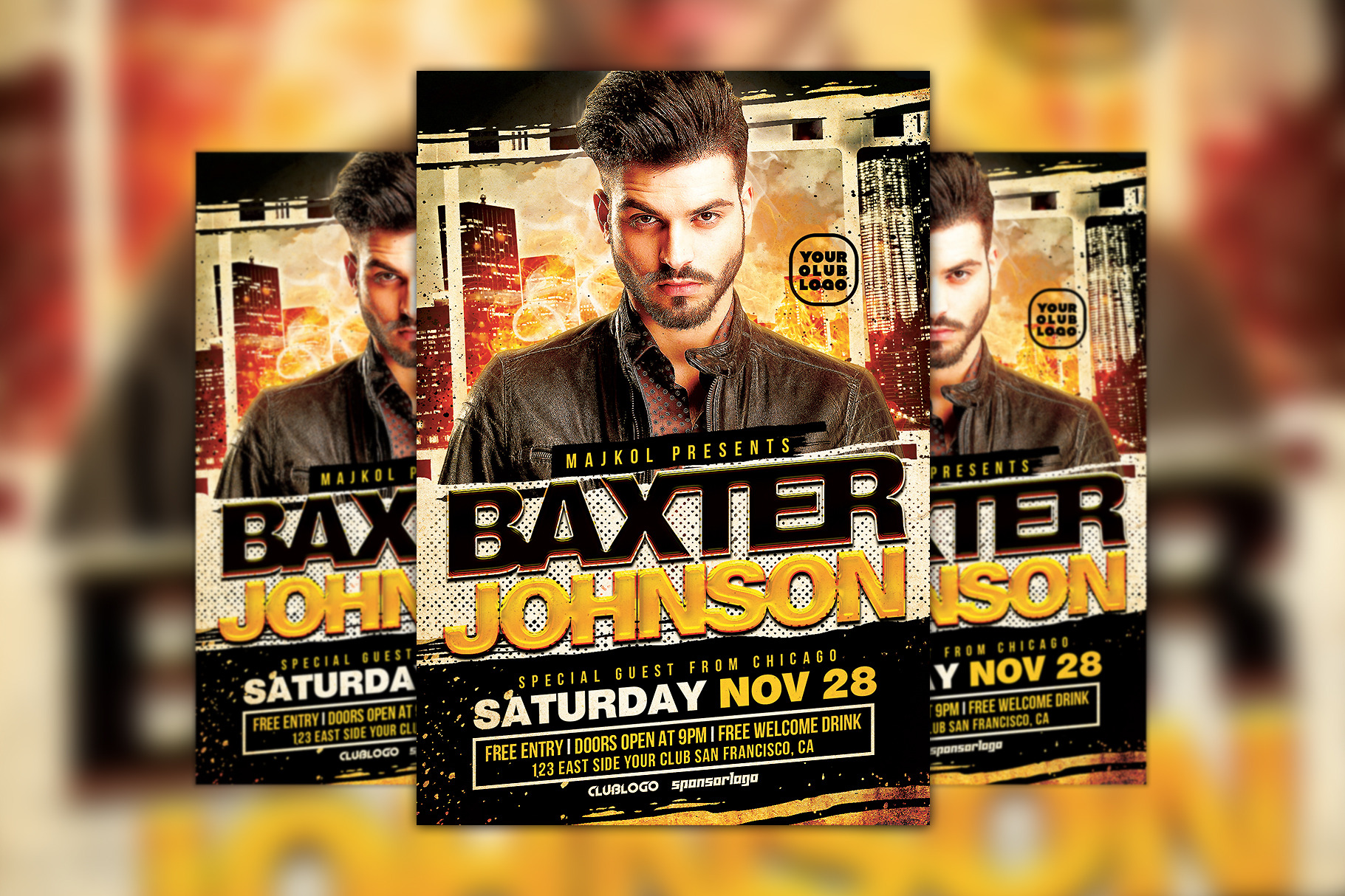 DJ Music Event Flyer Template, a Flyer Template by Flyermind | Creative ...