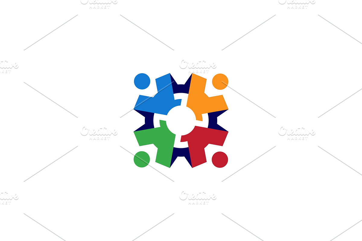 people gear cog cogs logo vector, a Branding & Logo Template by VSTRD ...