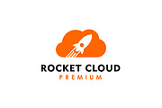 rocket cloud logo design, a Branding & Logo Template by Distrologo