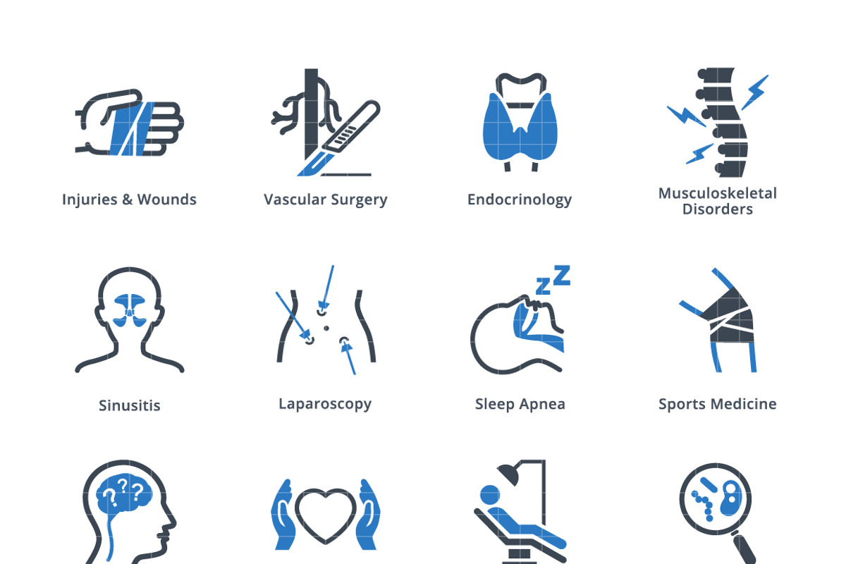 Medical Services & Specialties Icons, an Icon by introwiz1