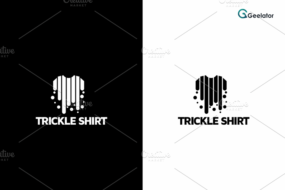 Trickle Shirt Logo Template, a Branding & Logo Template by Geelator Studio