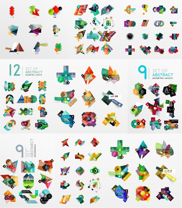 100 abstract geometric layouts | Background Graphics ~ Creative Market
