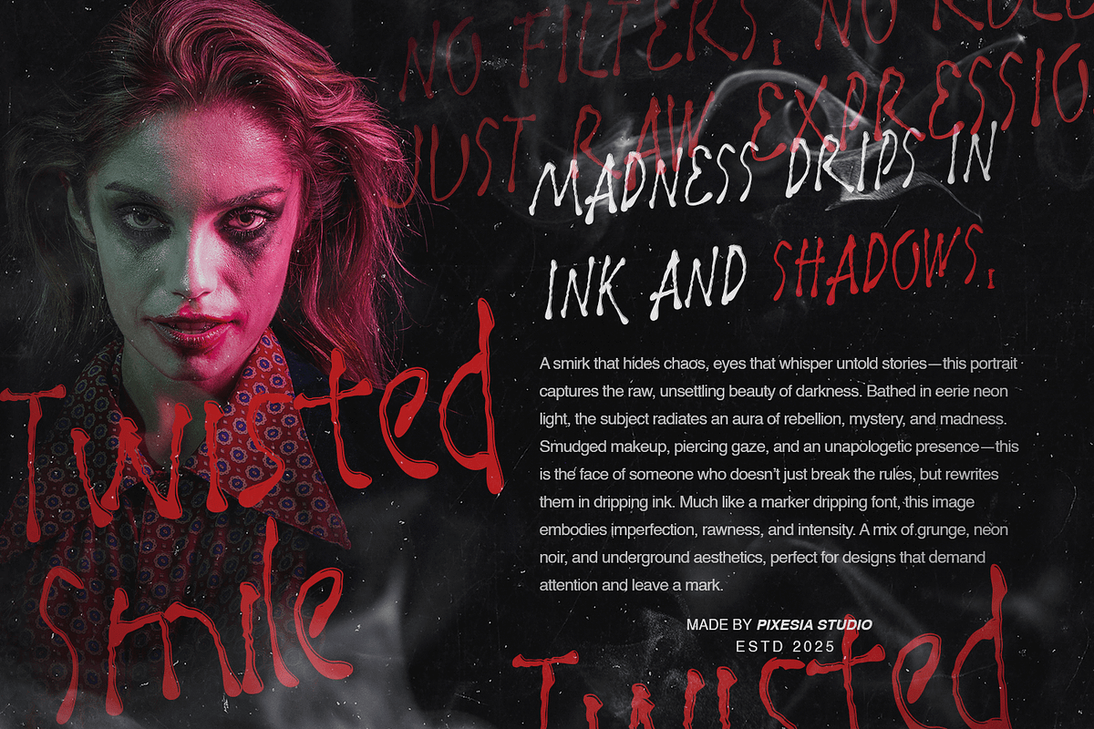 Microdrips – Marker Dripping Font