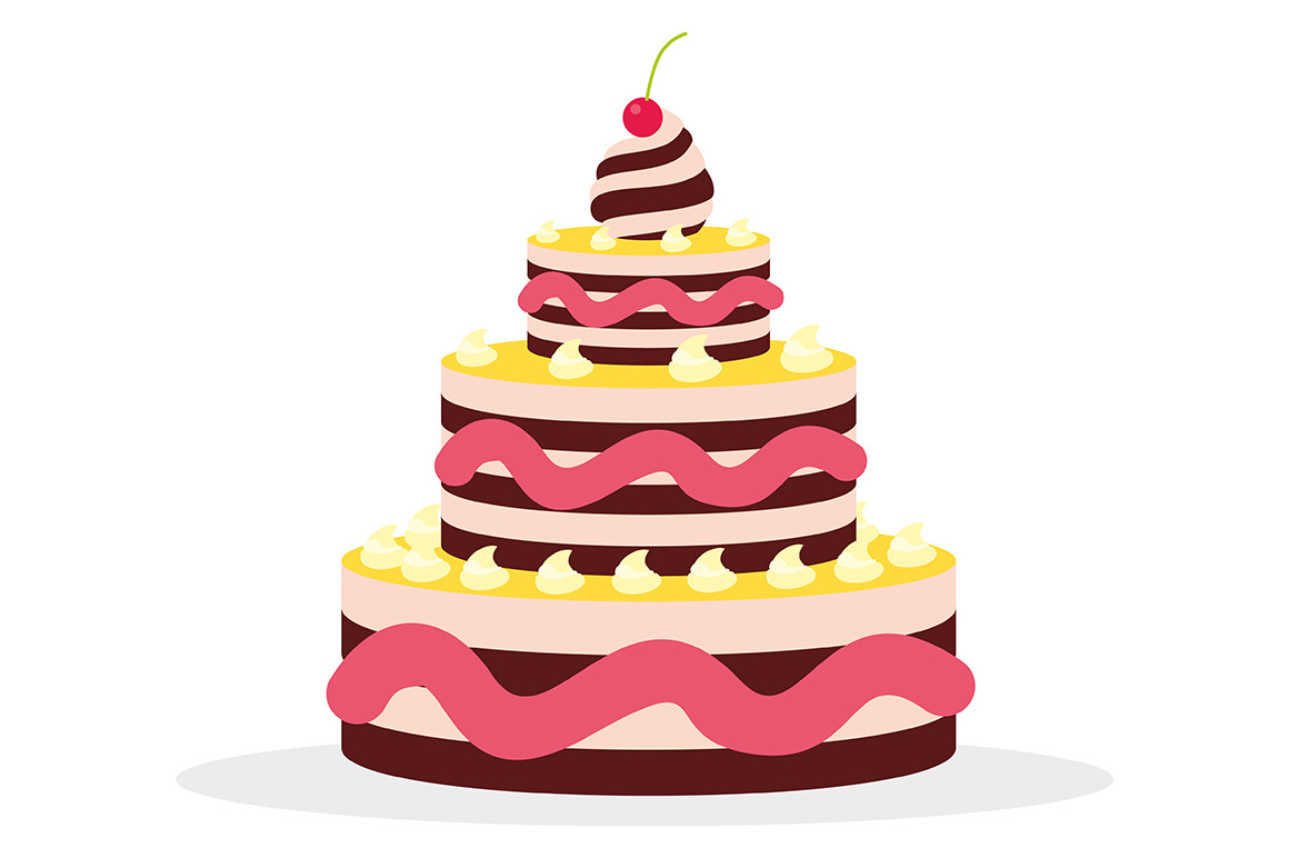 Cake for birthdays, weddings, an Object Graphic by Woters little shop