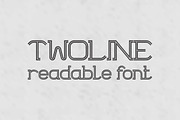 Twoline font two line symbols, a Slab Serif Font by Guten Tag Vector ...