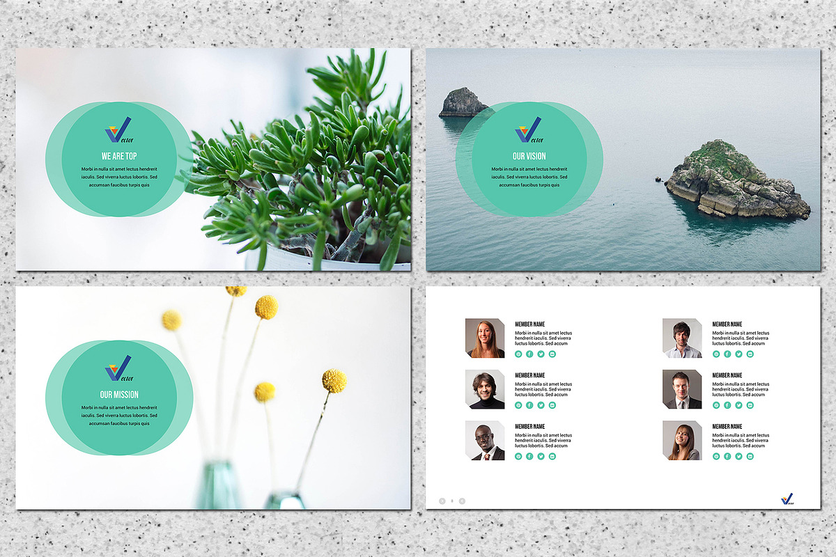 VECTOR | PowerPoint Template, a Presentation Template by SmmrDesign