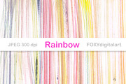 Ombre digital paper rainbow gradient, a Pattern Graphic by FOXYdigitalart