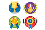 Set of rewards icons, an Icon by Kit8.net