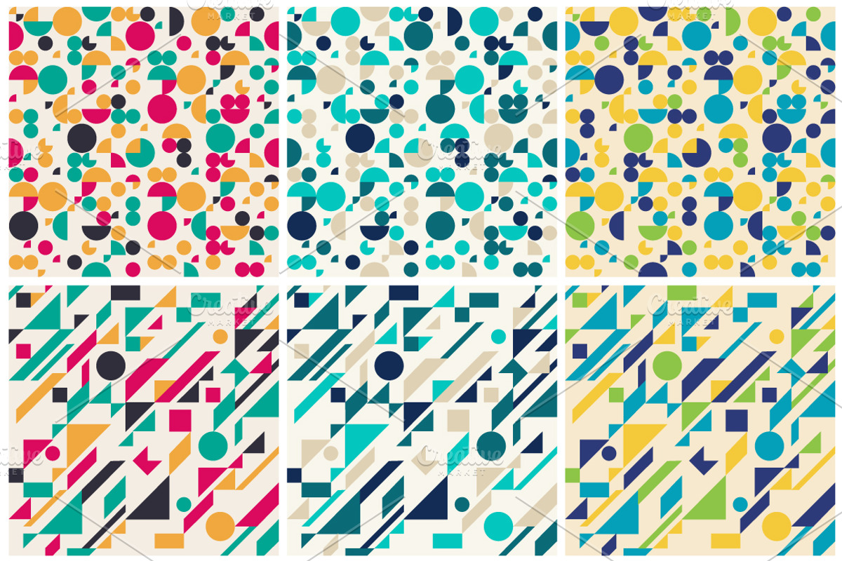 Color geometric patterns, a Pattern Graphic by Magnia