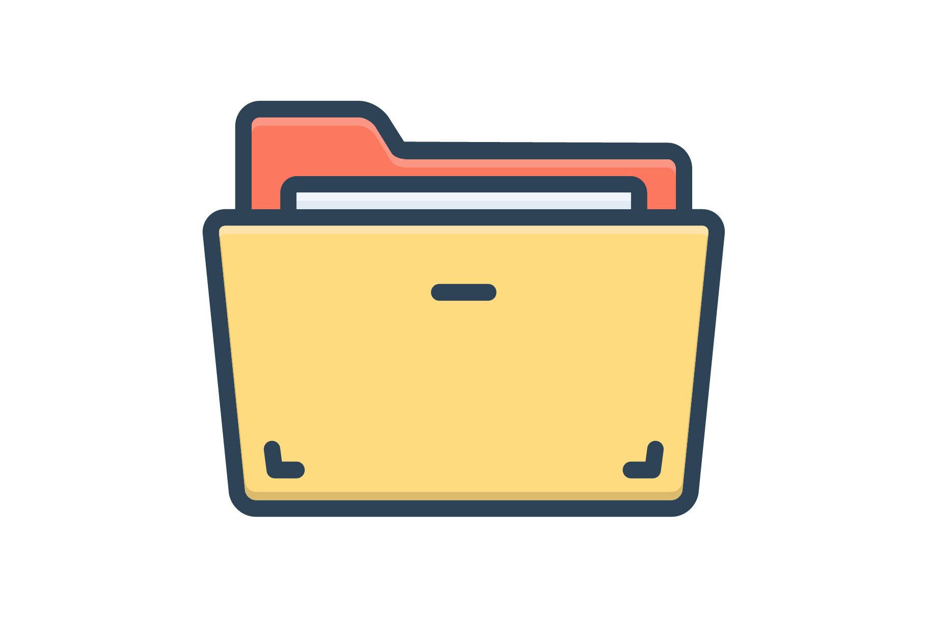 Folder file color icon, an Icon by Creative priyanka | Creative Market