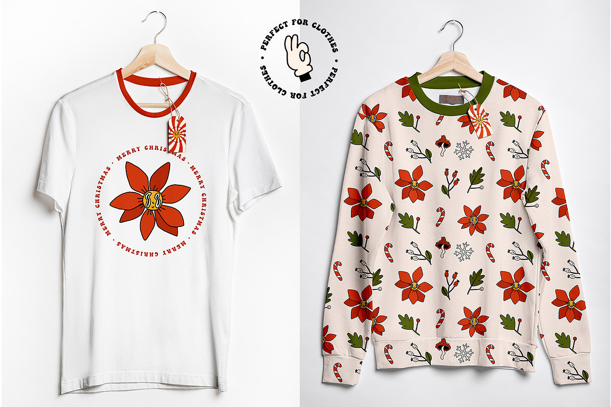 Groovy Christmas- retro 30's mascot
