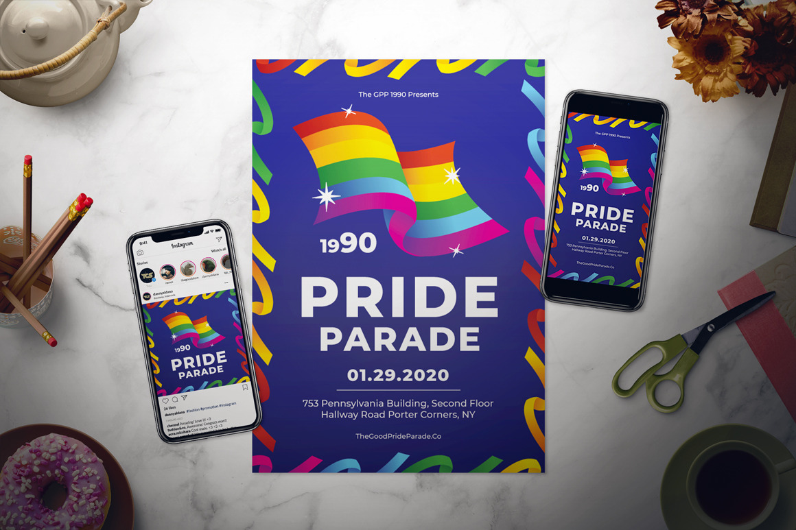 Pride Parade Flyer Set, a Flyer Template by The Good Store