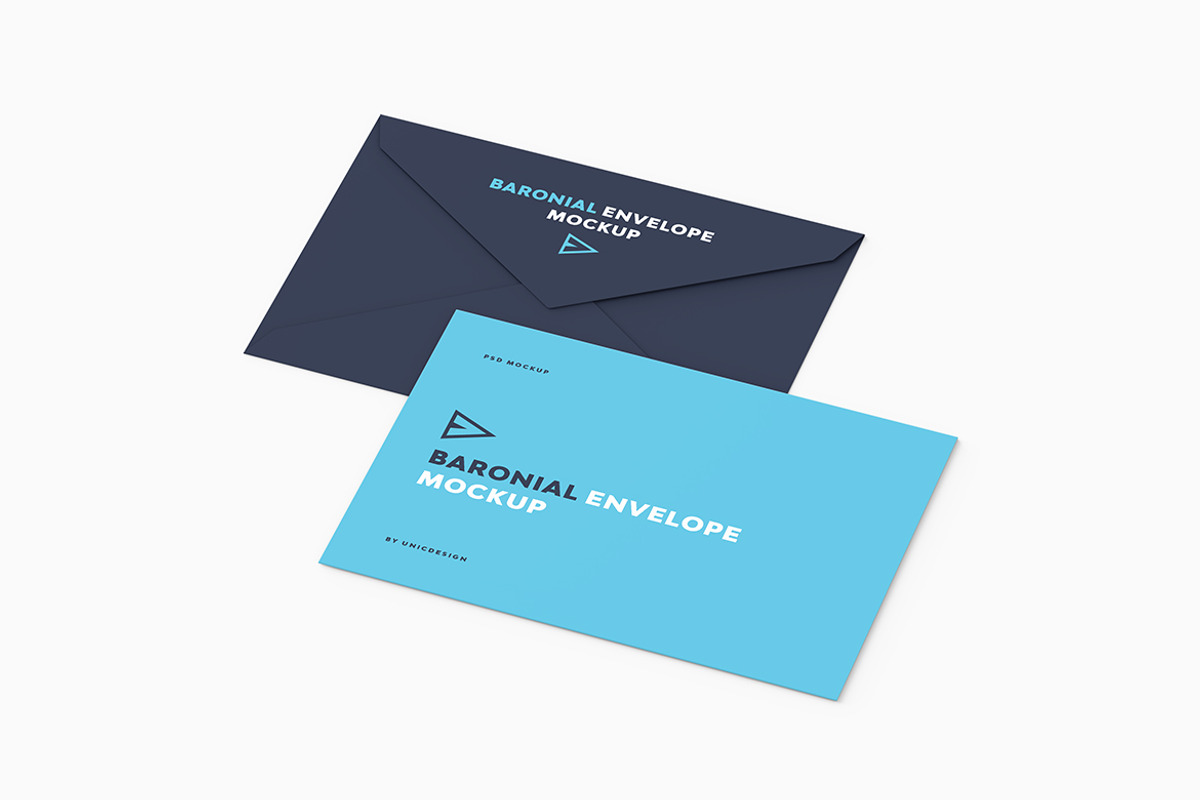 Baronial Envelope Mockup, a Mockup by UnicDesign