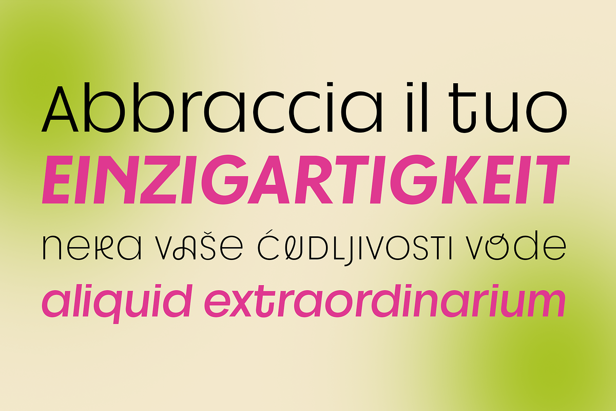 JHC Notion-Geometric Quirk Typeface, a Sans Serif Font by Jehoo ...