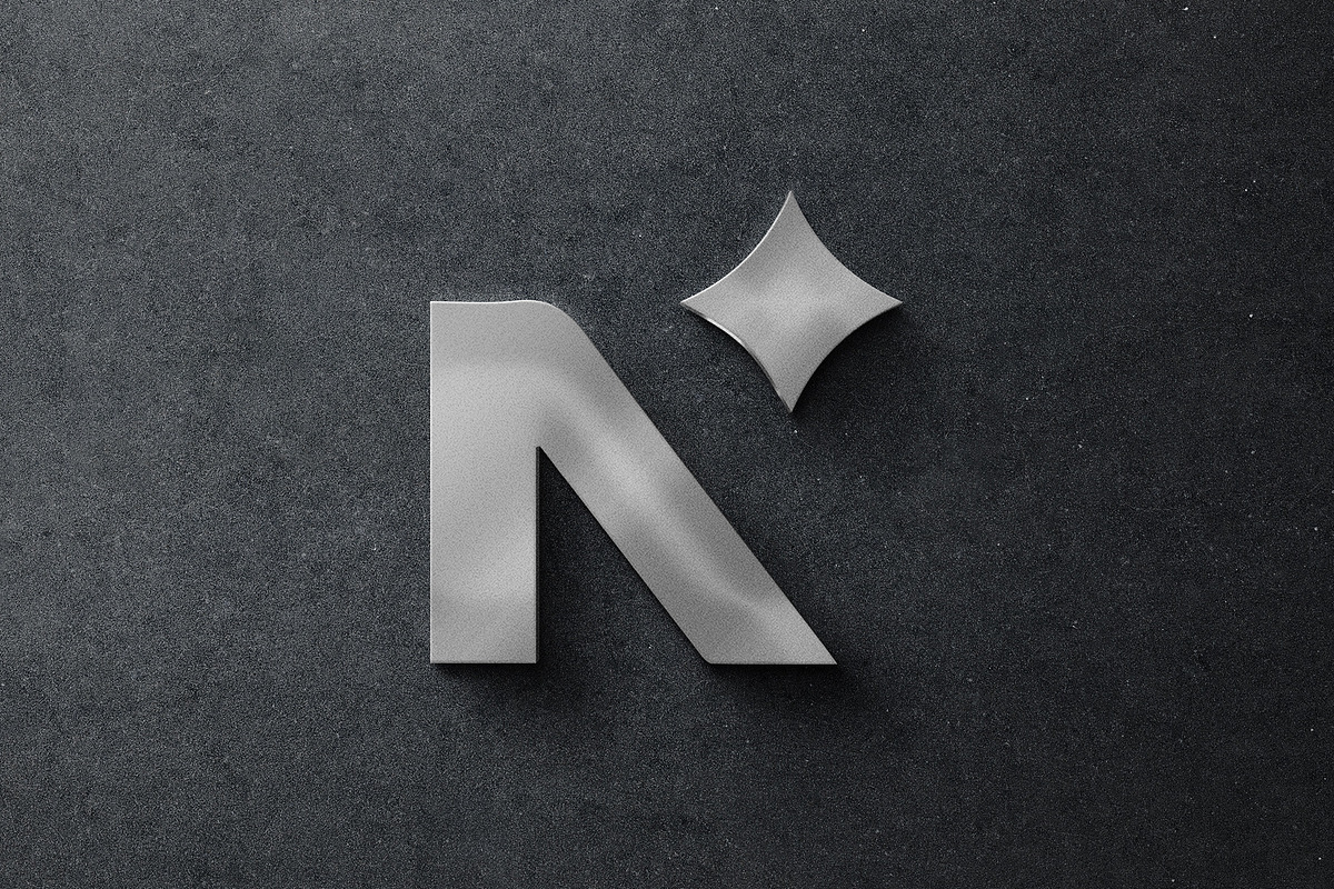 Metallic Sign Logo Mockup, a Mockup by Design Squad