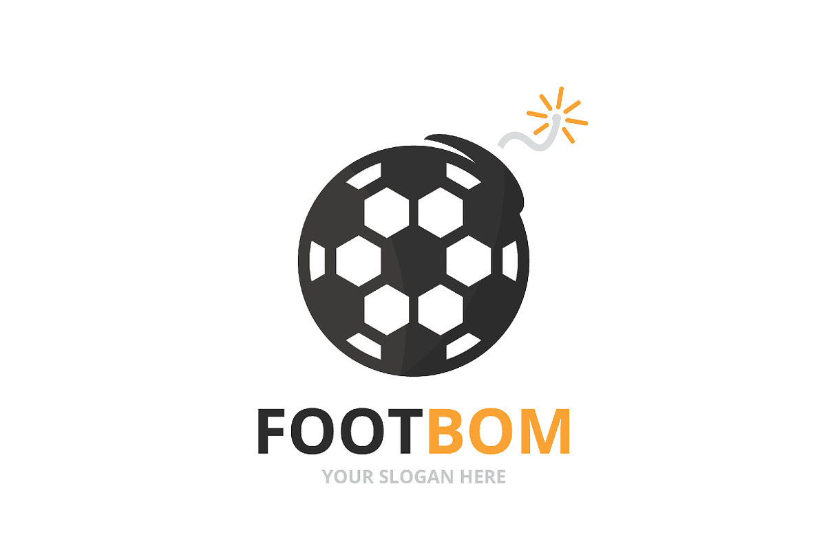 Vector soccer and bomb logo, a Branding & Logo Template by GraphiShop ...