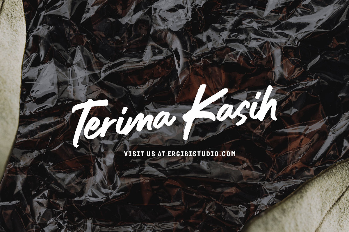 Satisfied - BRUSH FONT, a Script Font by ErgibiStudio