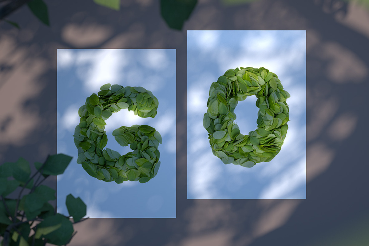 Summer Leaves Font, a Font by Handmadefont