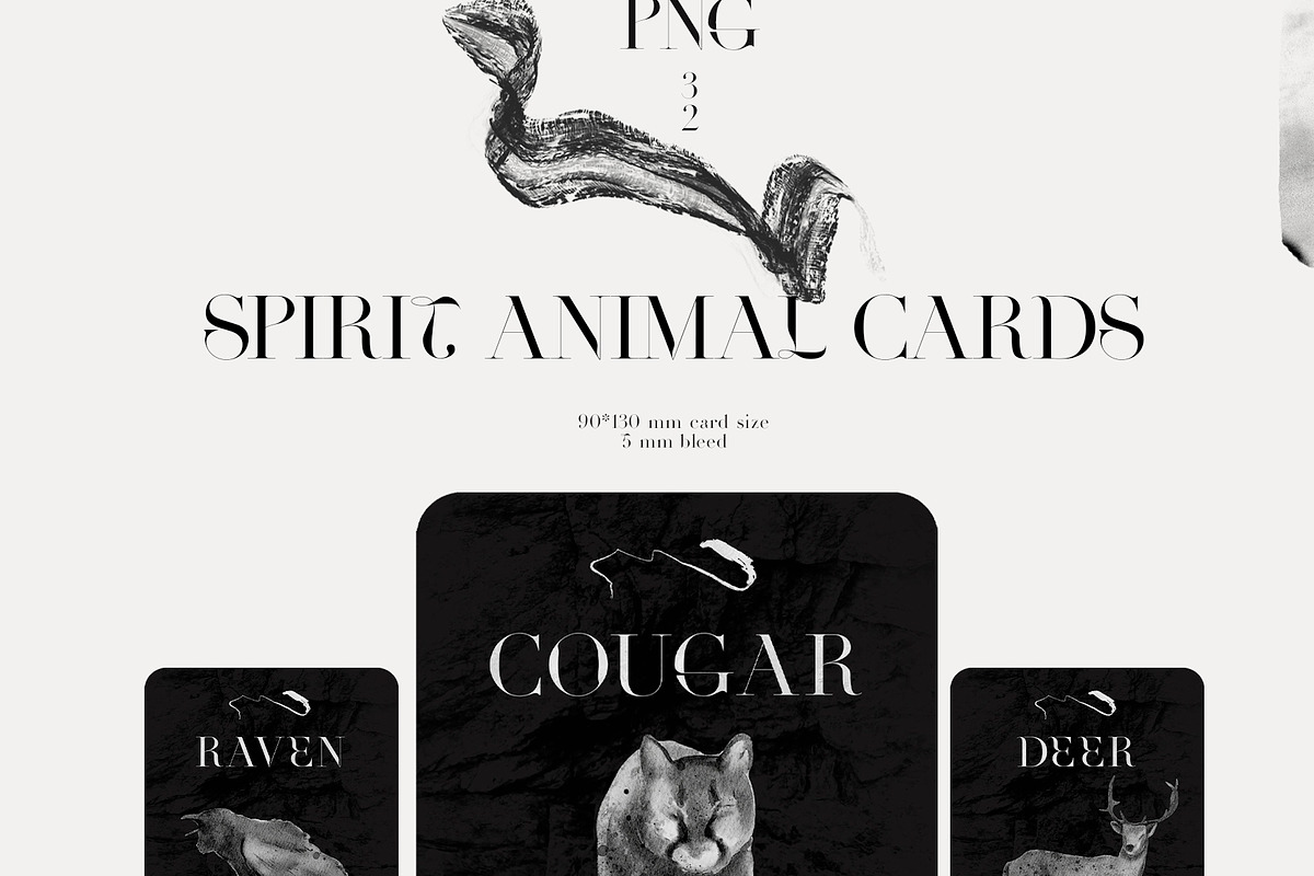 Spirit animals. Oracle cards | Creative Market