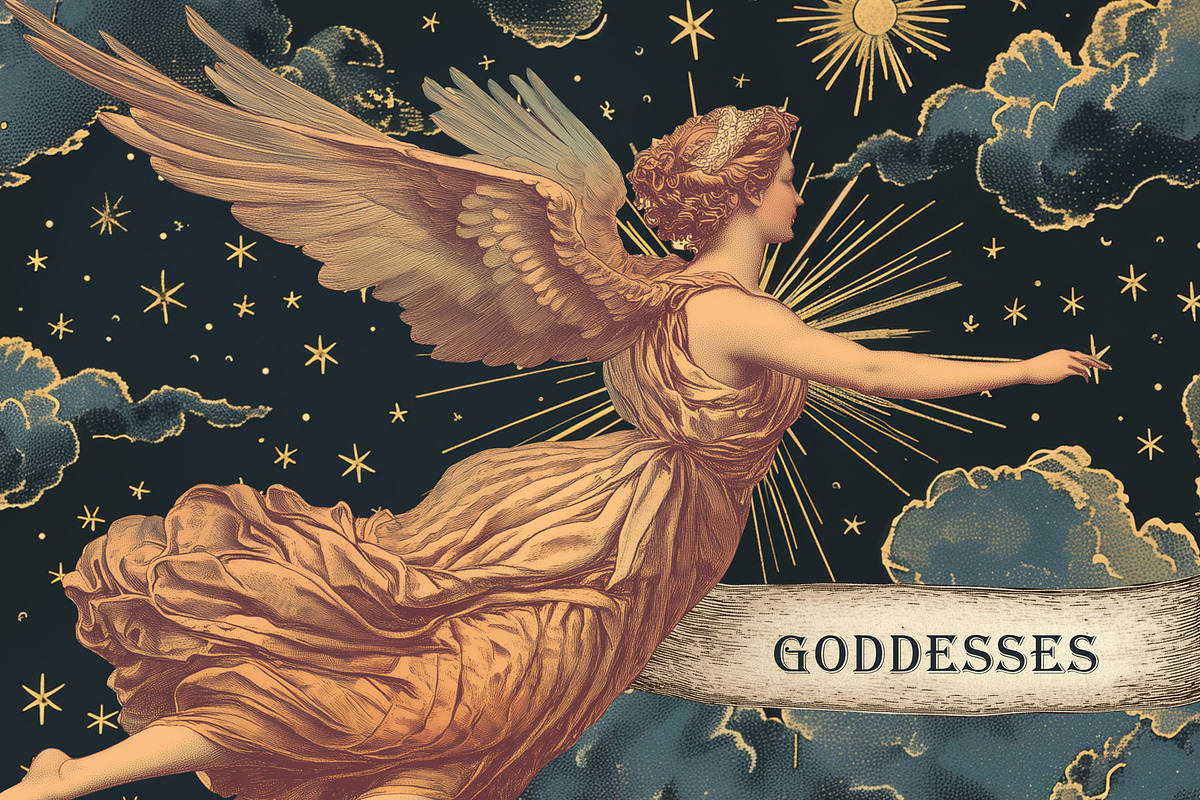 Vintage celestial in engraving style, a Decorative Illustration by ...