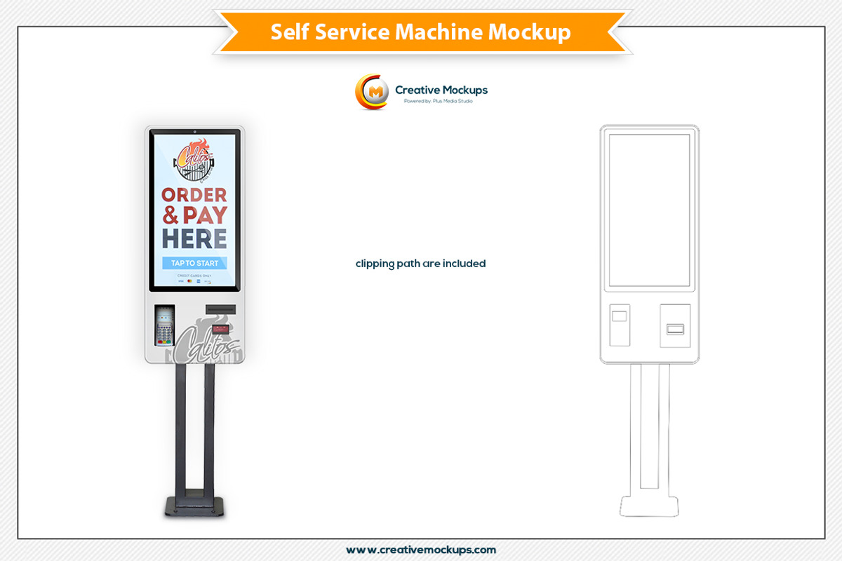 Self Service Machine Mockup, a Mockup by Plus Media