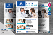 Eye Care Ophthamology Center Flyer | Flyer Templates ~ Creative Market