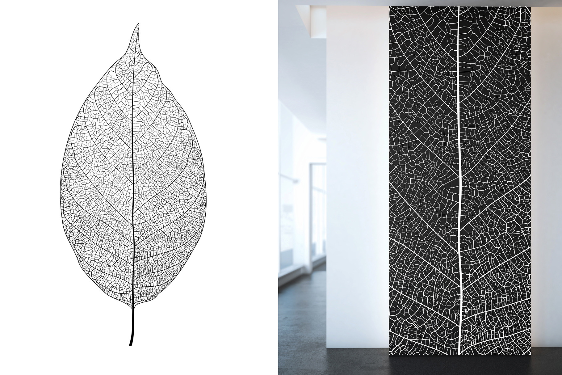 Realistic skeleton leaf. Vector., an Object Graphic by Doodley Store