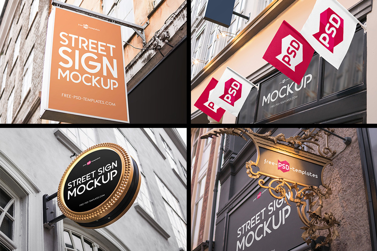 Cafe/Bar/Restaurant Signboard MockUp, an Advertising Mockup by Free-PSD ...